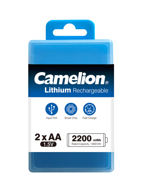 Camelion USB C rechargeable lithium batteries AA – 1.5V – 2200mWh